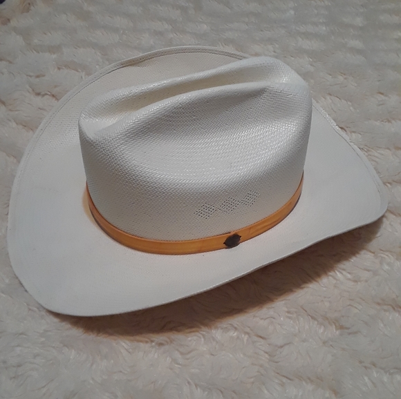Los Altos Hats | Accessories | Los Altos 7 2 Cream Straw Cowboy Hat ...